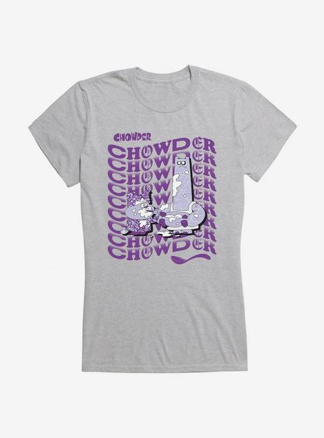 Chowder And Schnitzel Girls T-Shirt - GREY | Hot Topic