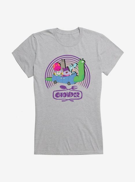 Chowder Traveling Posse Girls T-Shirt - GREY | Hot Topic