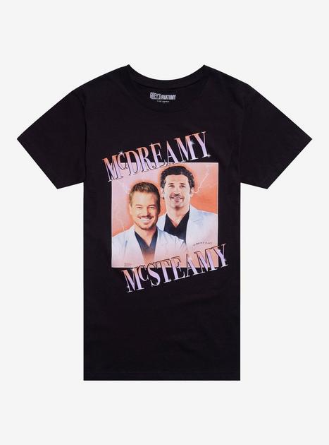 Grey's Anatomy McDreamy & McSteamy Boyfriend Fit Girls T-Shirt | Hot Topic