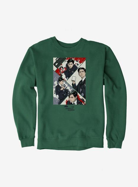The Umbrella Academy Number Five Comic Sweatshirt - GREEN | Hot Topic