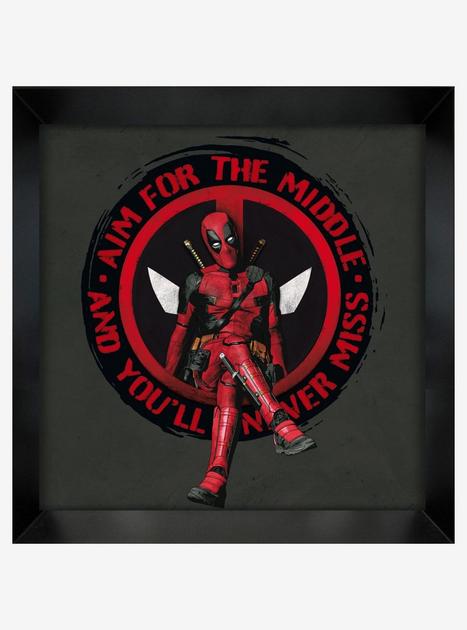 Marvel Deadpool 3 Aim for the Middle Wood Wall Art | Hot Topic