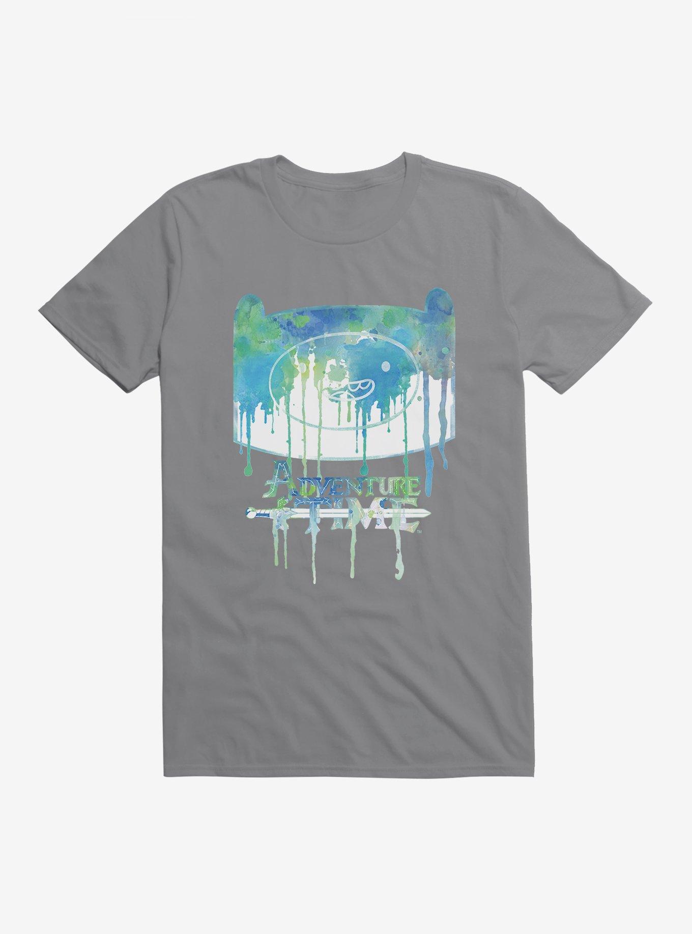 Adventure Time Finn Watercolors Drip T-Shirt | Hot Topic