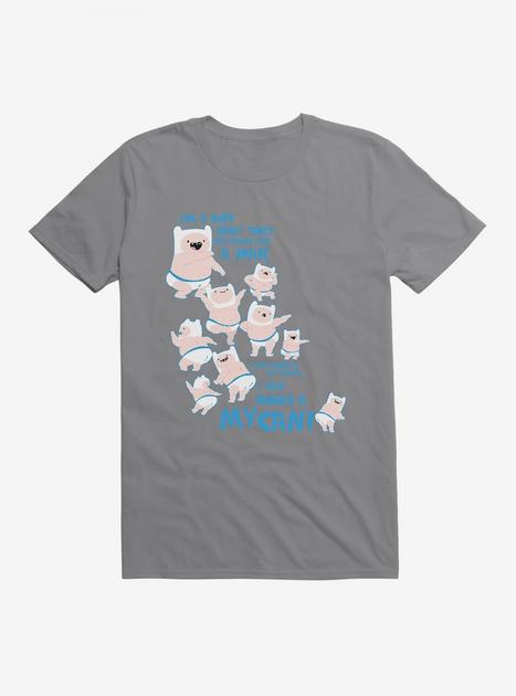Adventure Time Buff Baby Finn T-Shirt - GREY | Hot Topic