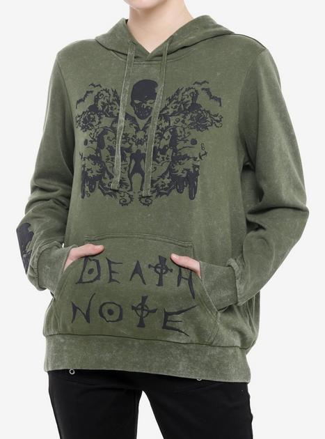 Death Note Skull Grunge Girls Wash Hoodie | Hot Topic