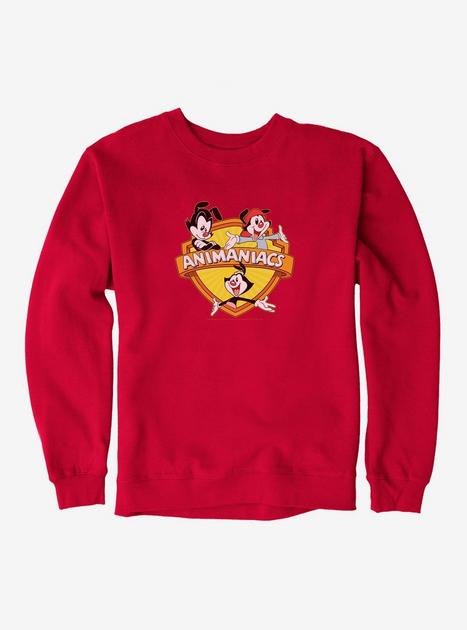 Animaniacs Trio Logo Sweatshirt - RED | Hot Topic