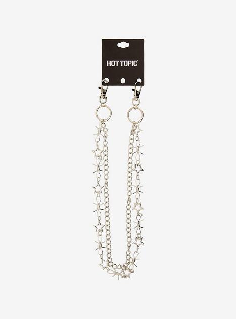 Star & Barbed Wire Double Wallet Chain 22 Inch Wallet Chain | Hot Topic