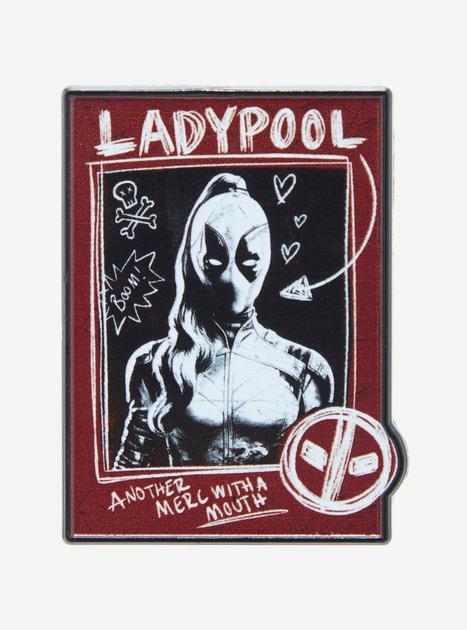 Marvel Deadpool and Wolverine Ladypool Poster Enamel Pin - BoxLunch ...