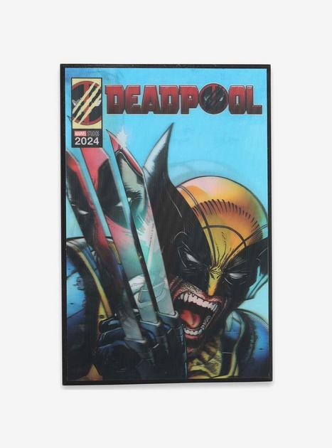 Marvel Deadpool & Wolverine 3D Lenticular Wood Wall Decor | Hot Topic
