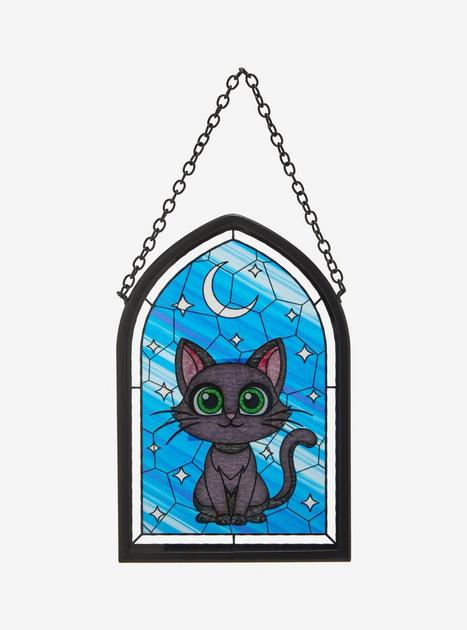 Black Cat Stained Glass Wall Art | Hot Topic