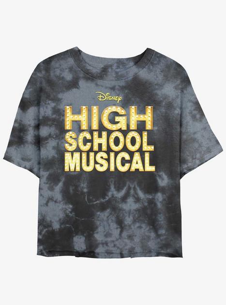 High School Musical Classic Logo Tie Dye Crop Girls T-Shirt - MULTI ...