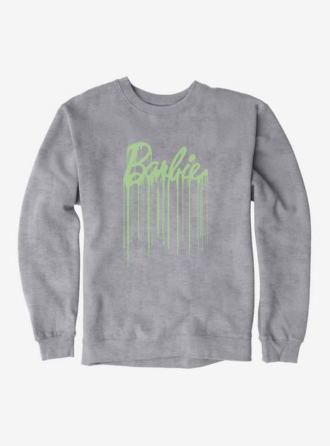 Barbie Haloween Drip Logo Sweatshirt - GREY | Hot Topic