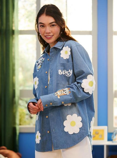 Bluey Daisy Denim Long Sleeve T-Shirt — BoxLunch Exclusive | BoxLunch