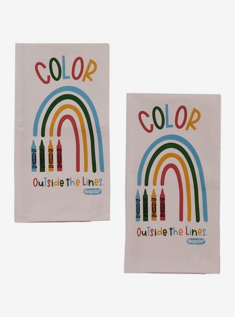 Crayola Crayon Rainbow Kitchen Towel Set | BoxLunch