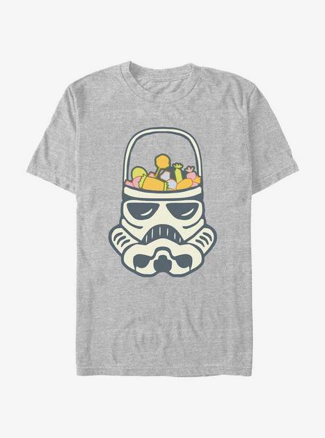 Star Wars Stormtrooper Candy Bucket Head T-Shirt - GREY | Hot Topic