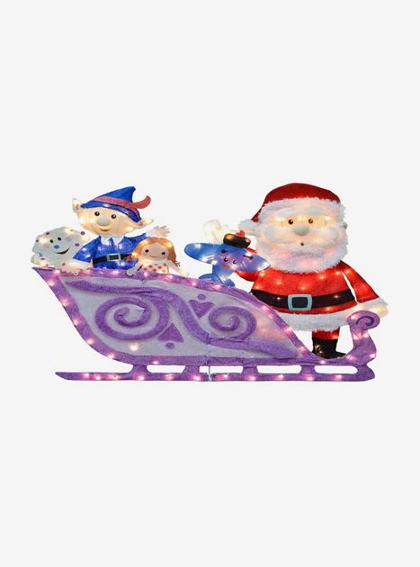 Rudolph the Red-Nosed Reindeer Santa 2D PreLit Yard Art | BoxLunch
