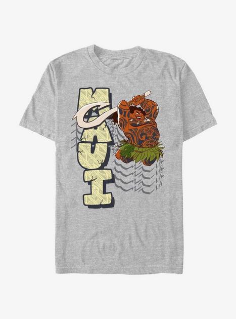 Disney Moana Maui Jump T-Shirt - GREY | Hot Topic
