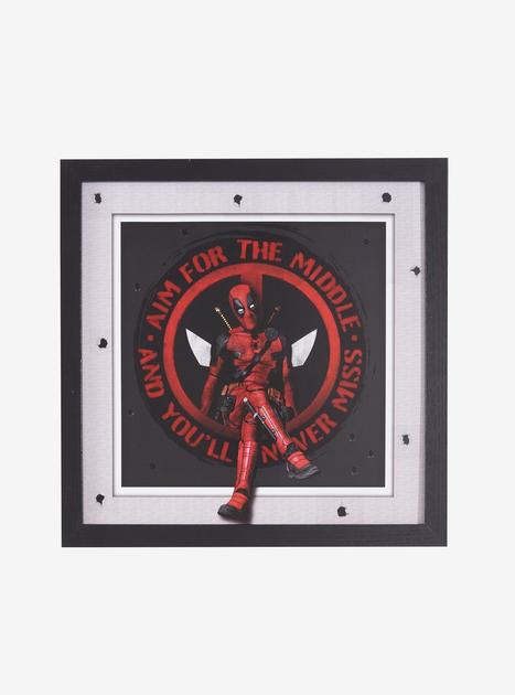 Marvel Deadpool Sitting Square Framed Wall Art | Hot Topic