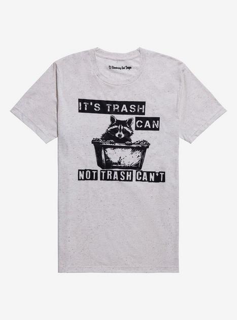 Raccoon Trash Can Boyfriend Fit Girls T-Shirt By Wandering Owl Designs ...