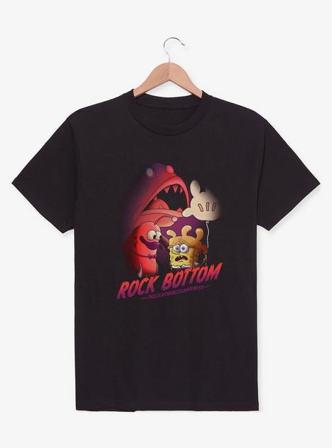 SpongeBob SquarePants Rock Bottom Darkness T-Shirt - BLACK | BoxLunch