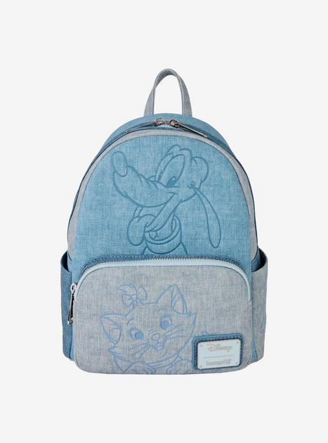Loungefly Disney Dogs & Cats Denim Mini Backpack | BoxLunch
