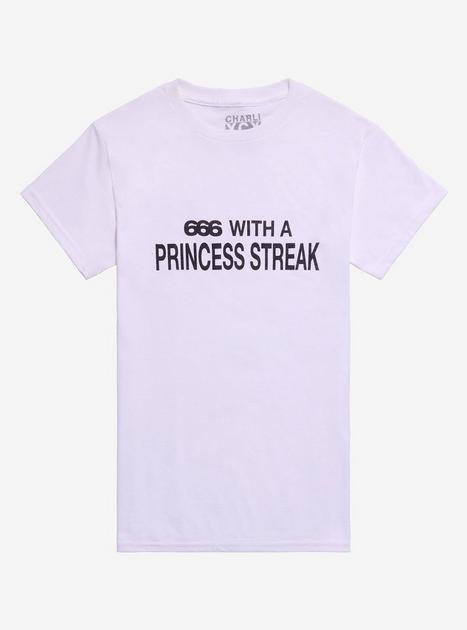 Charli XCX Brat 666 With A Princess Streak Boyfriend Fit Girls T-Shirt ...