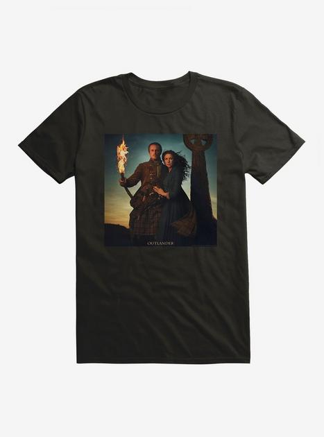 Outlander Duo Fire T-shirt - BLACK | Hot Topic