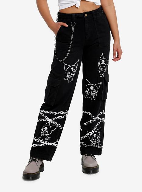 Kuromi Belt Chain Carpenter Pants | Hot Topic