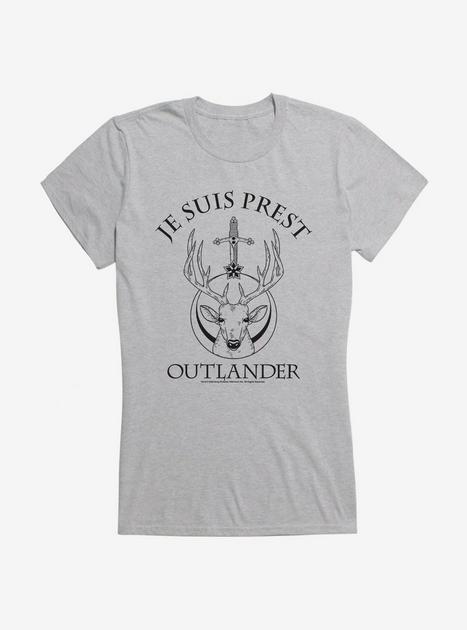 Outlander Crest Logo Girls T-Shirt - GREY | Hot Topic