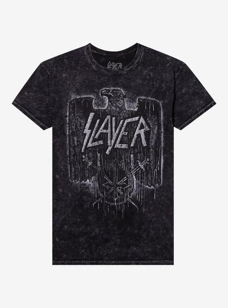 Slayer Silver Eagle Mineral Wash T-Shirt | Hot Topic