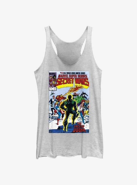 Marvel Secret Wars Comic Cover Vol11 Face Of Doom Girls Tank - WHITE ...
