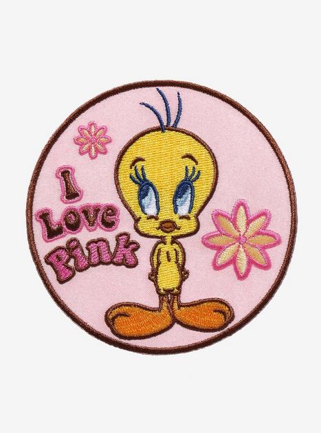 Looney Tunes Tweety Bird I Love Pink Patch | Hot Topic