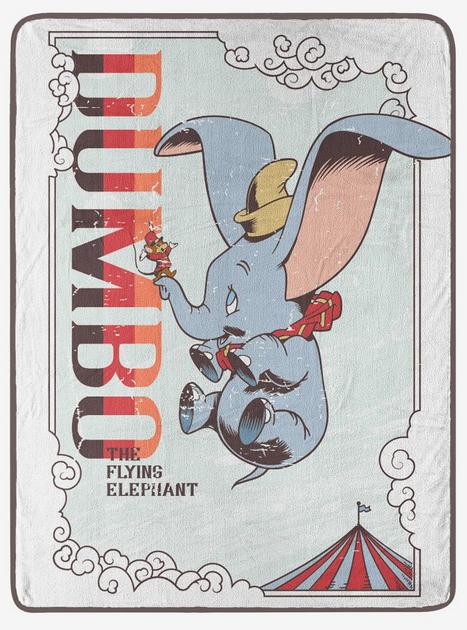 Disney Dumbo Presents Dumbo Micro Raschel Throw | Hot Topic