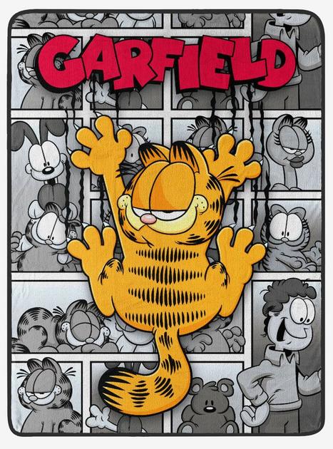Garfield Cat Scratch Smile Micro Raschel Throw | Hot Topic
