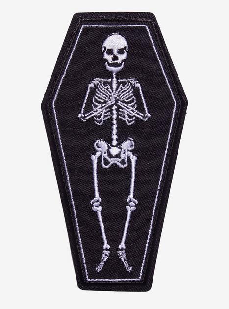 Skeleton Coffin Patch | Hot Topic