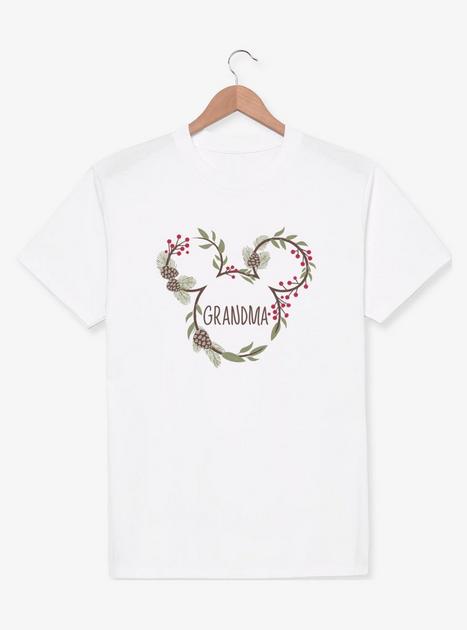 Disney Mickey Mouse Grandma Holiday Ears T-Shirt - WHITE | BoxLunch