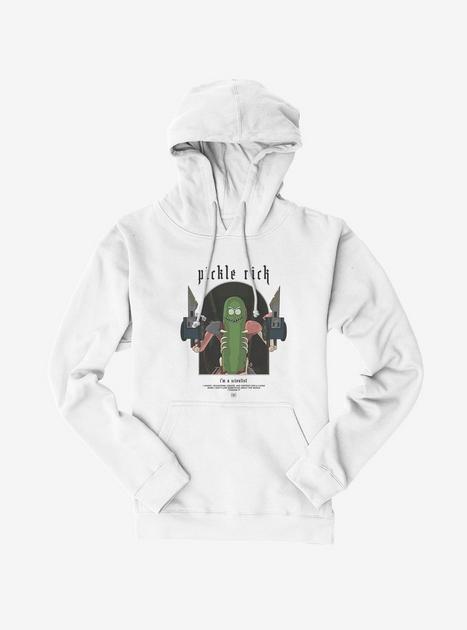 Rick And Morty Pickle Rick Hoodie - WHITE | BoxLunch