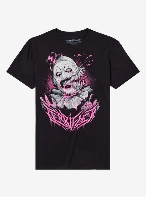 Terrifier 2 Art The Clown Pink Drips T-Shirt | Hot Topic