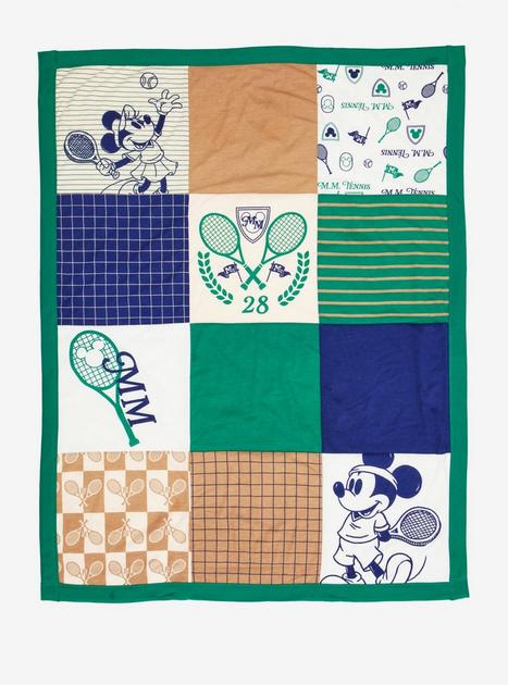 Disney Mickey & Minnie Tennis Quilted Blanket — BoxLunch Exclusive ...