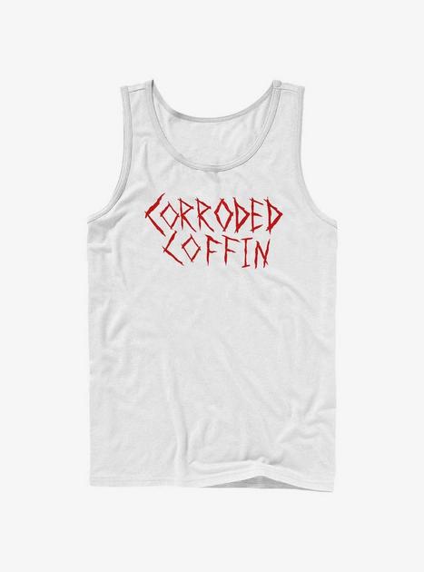 Stranger Things Corroded Coffin Tank - WHITE | Hot Topic