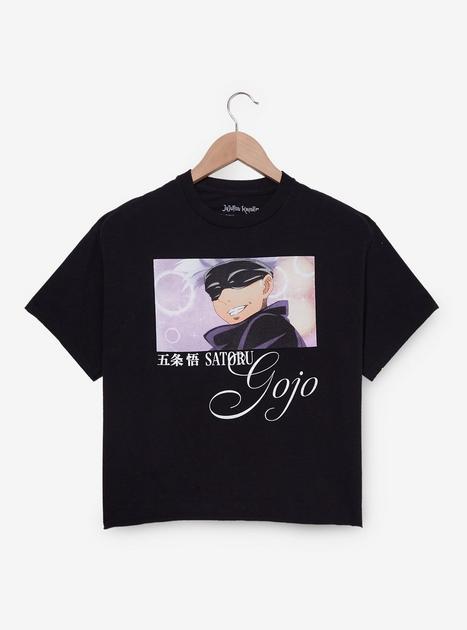 Jujutsu Kaisen Satoru Gojo Panel Portrait Women's Cropped T-Shirt ...