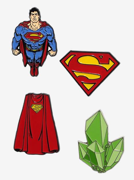 DC Comics Superman Icons Enamel Pin 4 Pack | Hot Topic