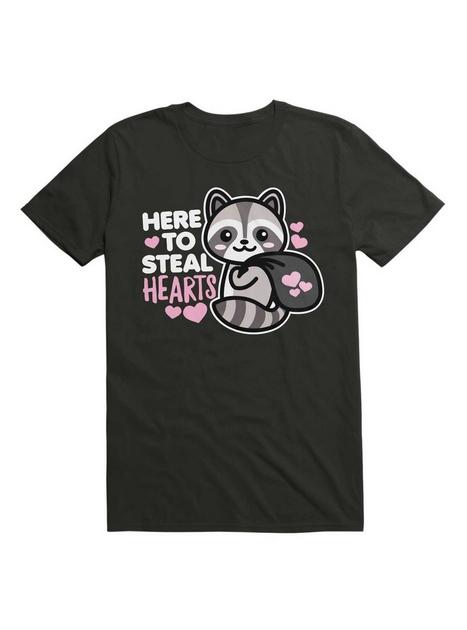 Here to Steal Hearts Cute Kawaii Racoon T-Shirt | Hot Topic