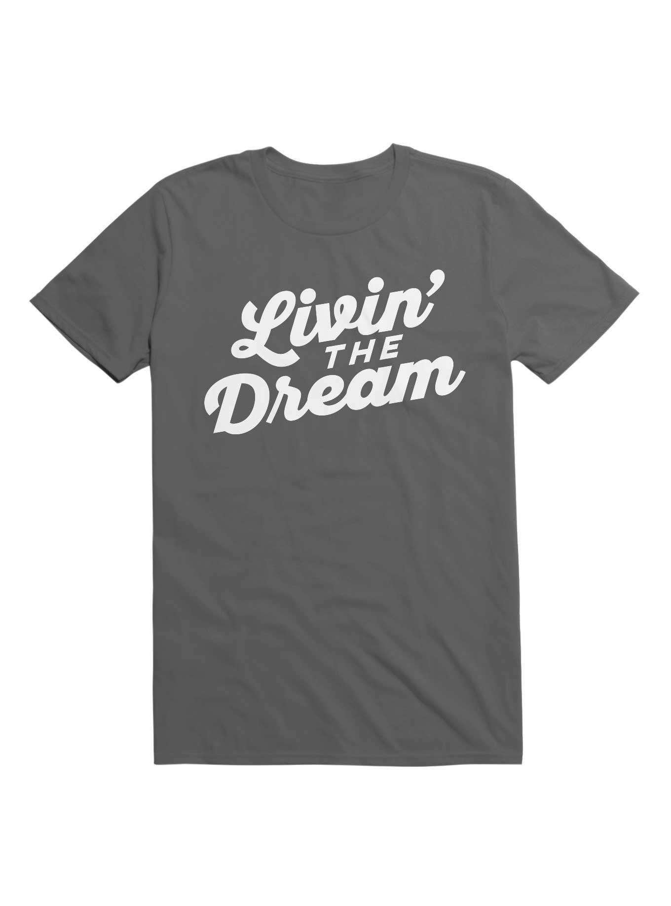 Livin the Dream 70s Script Font T-Shirt | Hot Topic