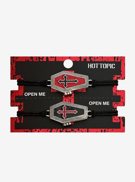 Skeleton Coffin Best Friend Locket Bracelet Set | Hot Topic