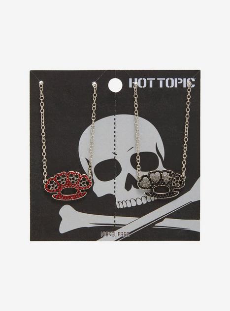 Brass Knuckle Best Friend Necklace Set | Hot Topic