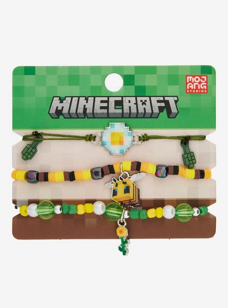 Minecraft Flower & Bee Bracelet Set | Hot Topic