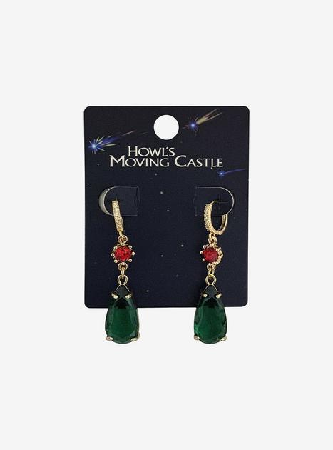 Studio Ghibli® Howl's Moving Castle Gem Hoop Earrings | Hot Topic