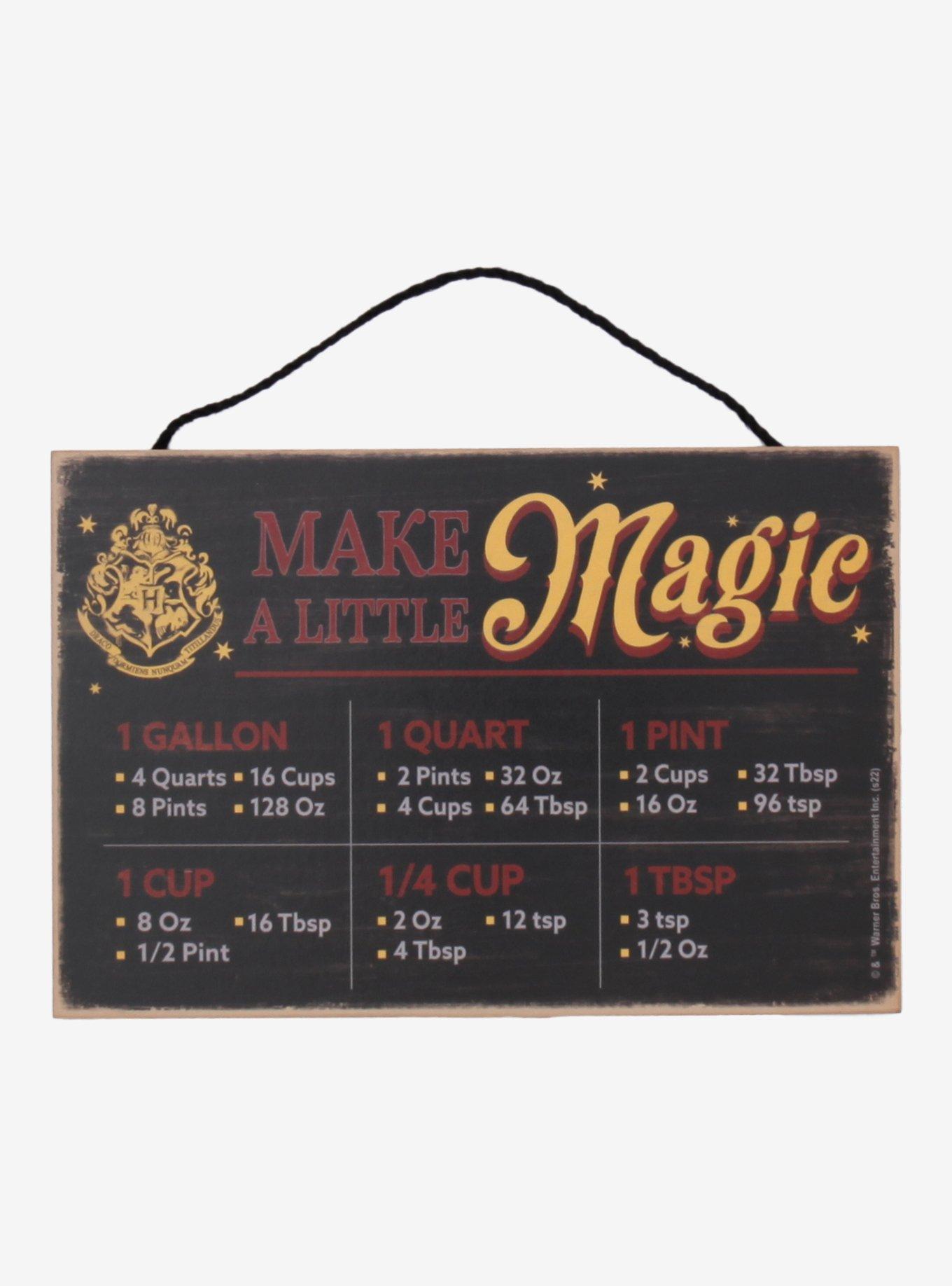 Harry Potter Measurement Conversion Wall Art | Hot Topic