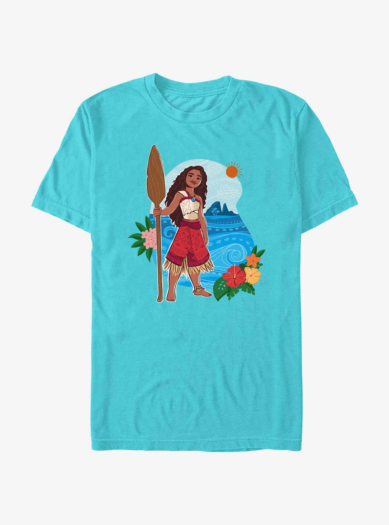 Disney Moana 2 Confident Pose T-Shirt - BLUE | BoxLunch
