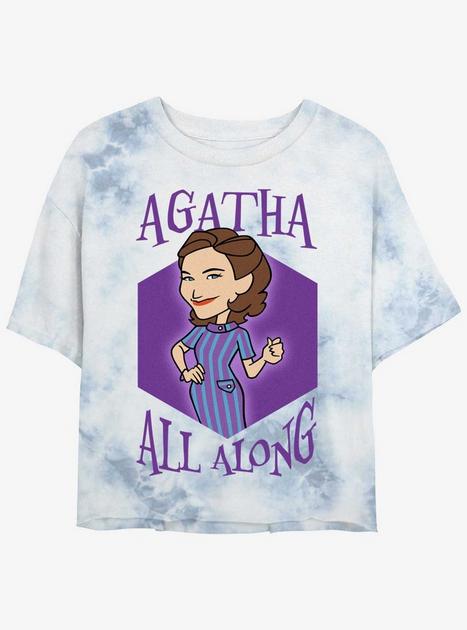 Marvel WandaVision Agatha Cartoon Girls Tie-Dye Crop T-Shirt - MULTI ...